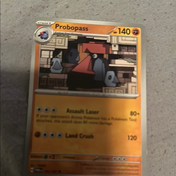 Pokemon | Games | Pokemon Card Probopass With Orange And Red | Poshmark
